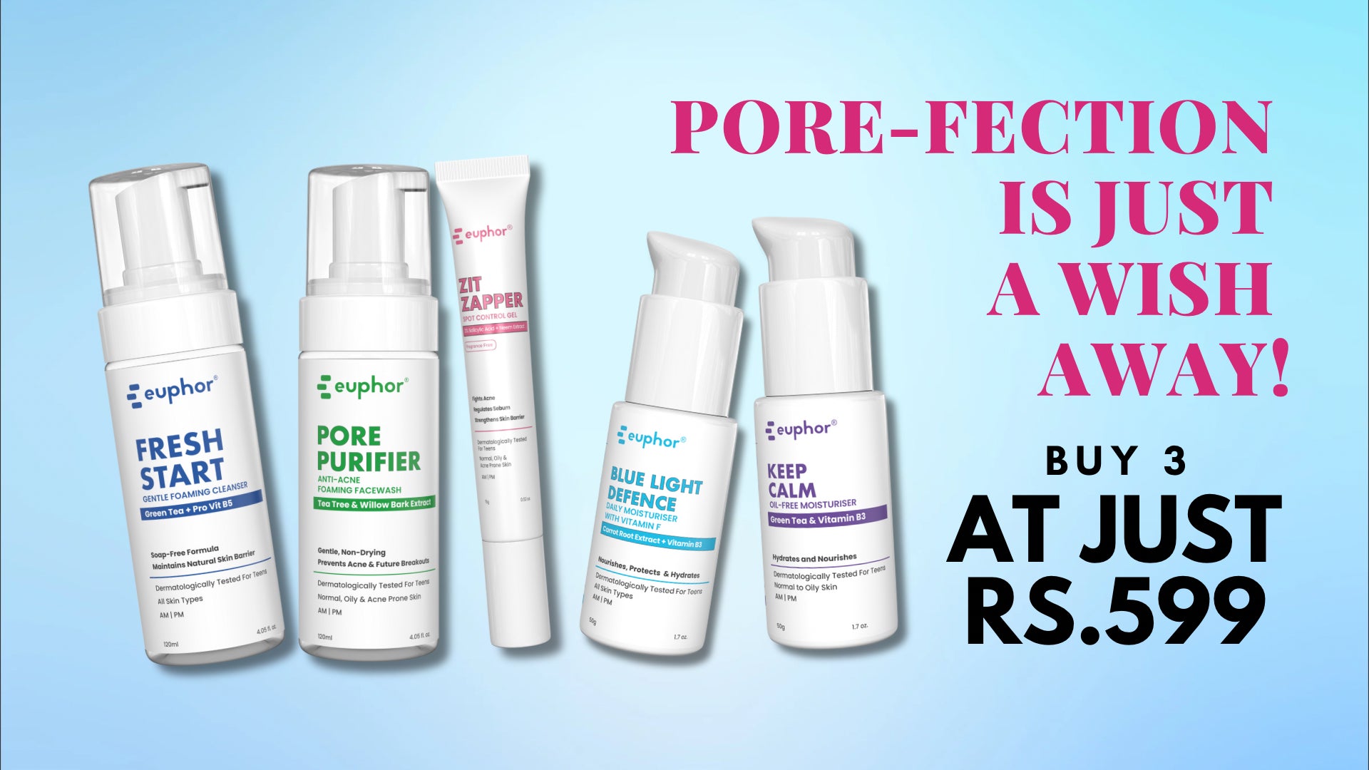 Euphor: Buy Skin Care Products For Teenagers Online At Best Prices